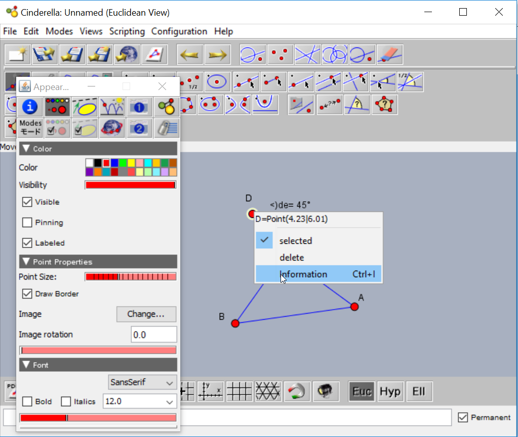 Exploring Geometry - Cinderella