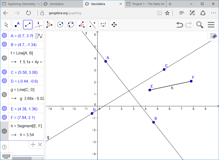 Exploring Geometry - Geogebra