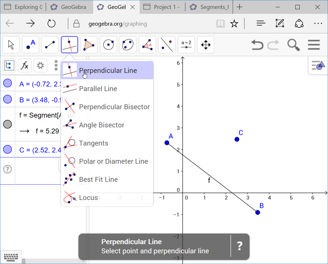 Exploring Geometry - Geogebra