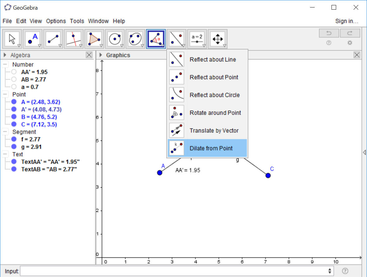 Exploring Geometry - Geogebra