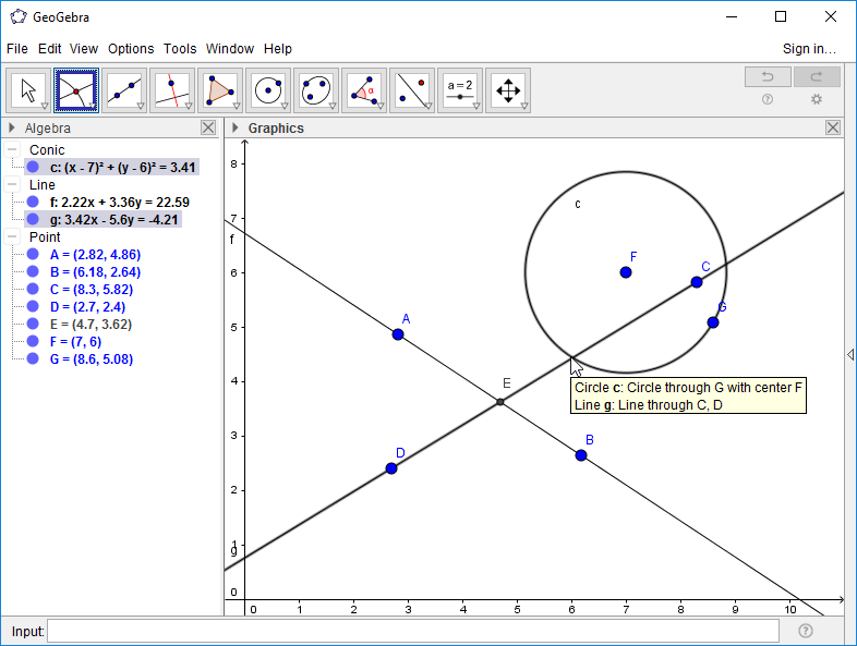 Exploring Geometry - Geogebra